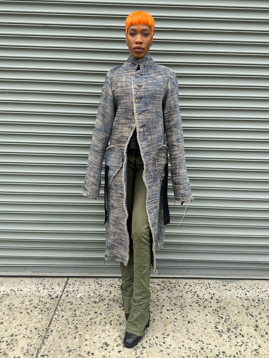 SS24 || PROTOLOGICAL ARCHETYPE COAT || INK INJECT ECRU – ZFactorie